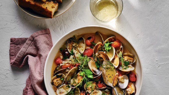 Steamed Vancouver Island Clams from Chef Maartyn Hoogeveen