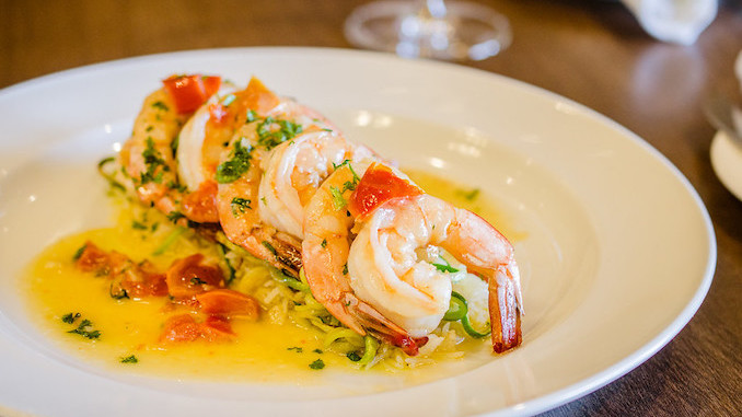 Prawns Provençal by Chef Jean-Francis Quaglia of Provence Marinaside