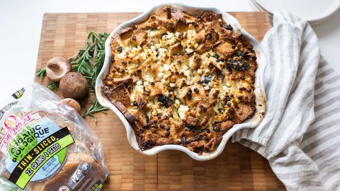 Spinach Mushroom Strata Recipe by Karlene Karst