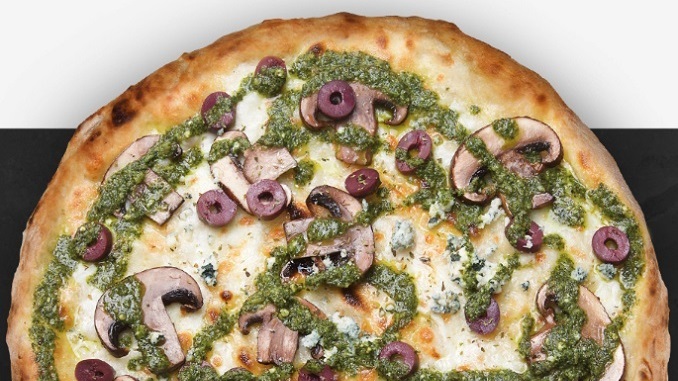 Recipe for Mushroom Gorgonzola Pizza from Chef Kubilay Demirrel