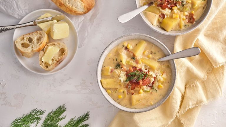 Recipe for Bacon & Cheddar Soup from Dairy Farmers of Ontario